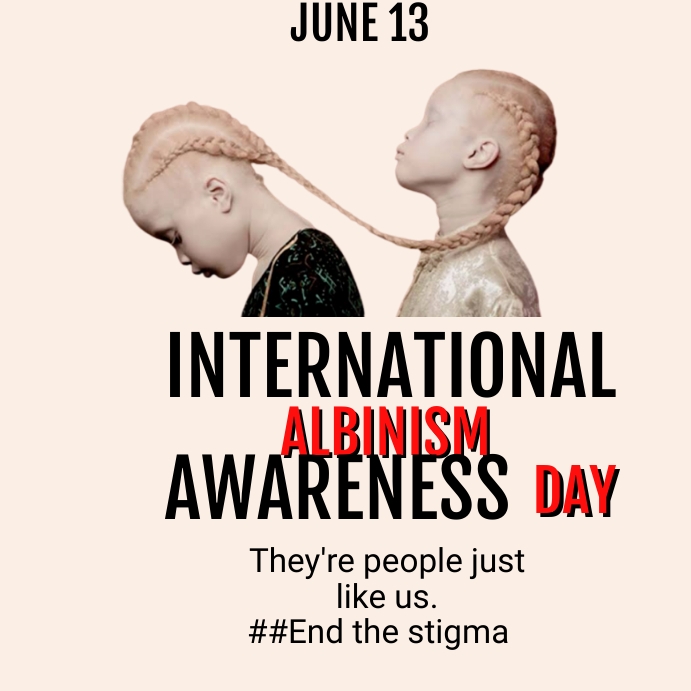 Modèle International albinism awareness day | PosterMyWall