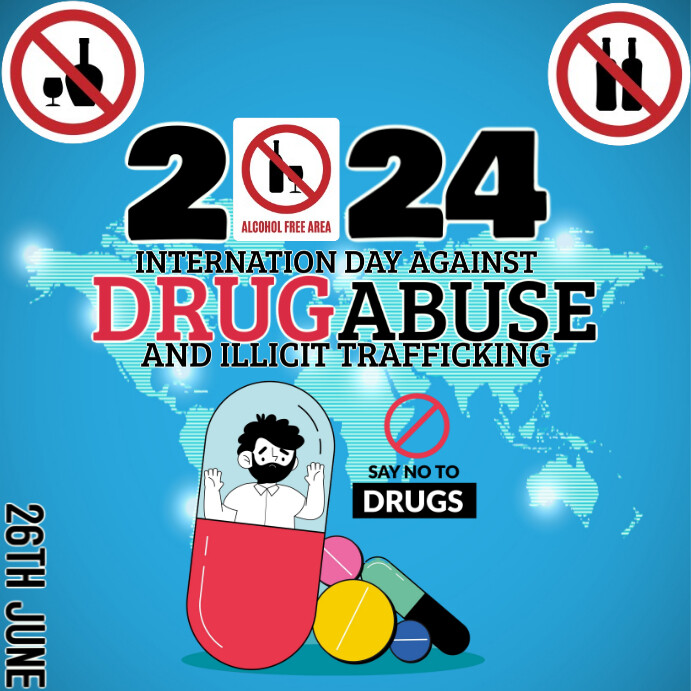 INTERNATIONAL ANTI-DRUG DAY Template | PosterMyWall