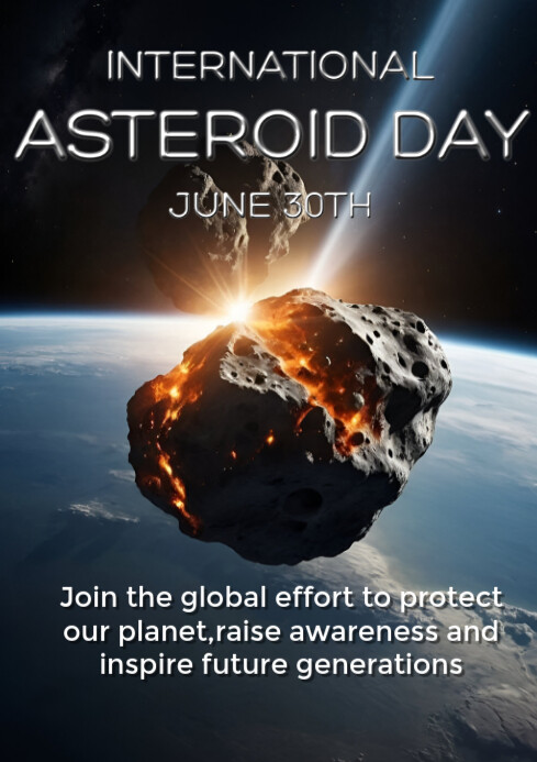 International asteroid day Template | PosterMyWall