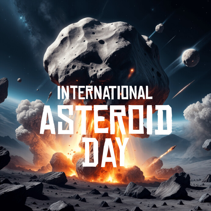 International Asteroid Day Instagram Post Template | PosterMyWall