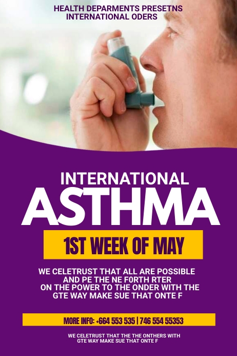international asthma Template | PosterMyWall