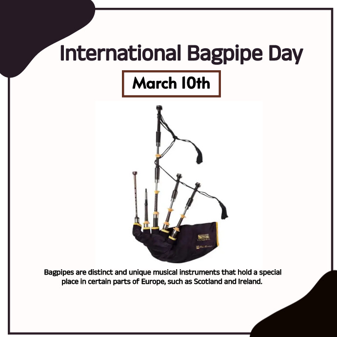international bagpipe day Template | PosterMyWall