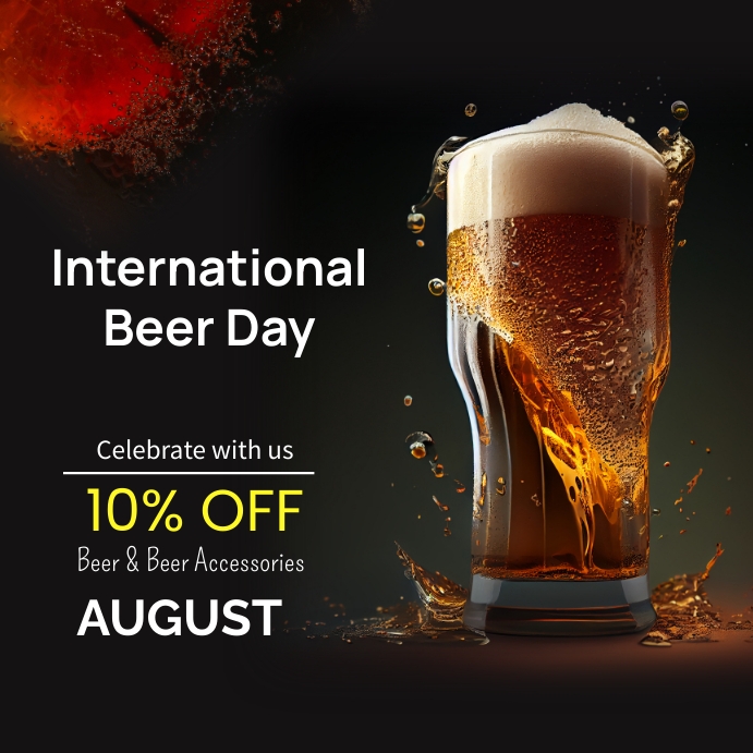 International Beer Day Template | PosterMyWall