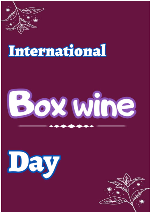 International box wine and Template | PosterMyWall