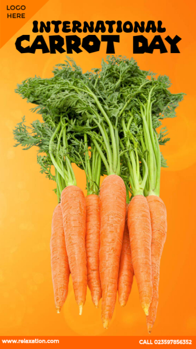 International Carrot Day Ad Template | PosterMyWall