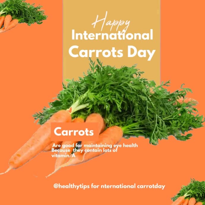 Plantilla de International Carrot Day Design | PosterMyWall