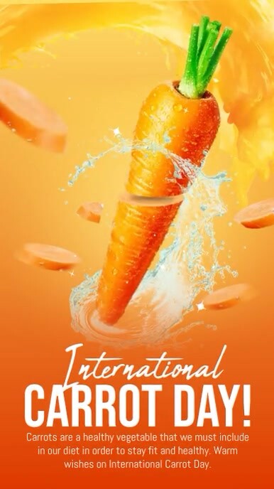 International Carrot day Template | PosterMyWall
