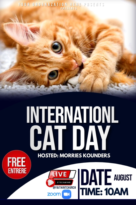 international cat day Template | PosterMyWall