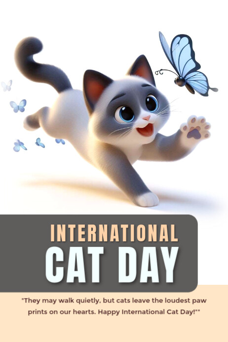 INTERNATIONAL CAT DAY Template | PosterMyWall