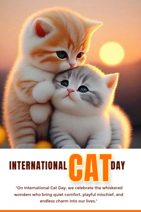 INTERNATIONAL CAT DAY Template | PosterMyWall