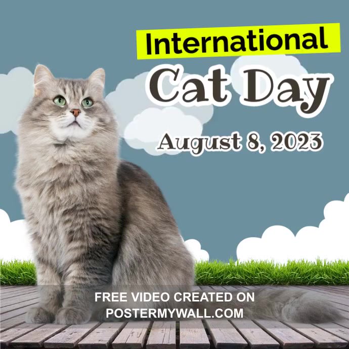 Copy of International Cat Day | PosterMyWall