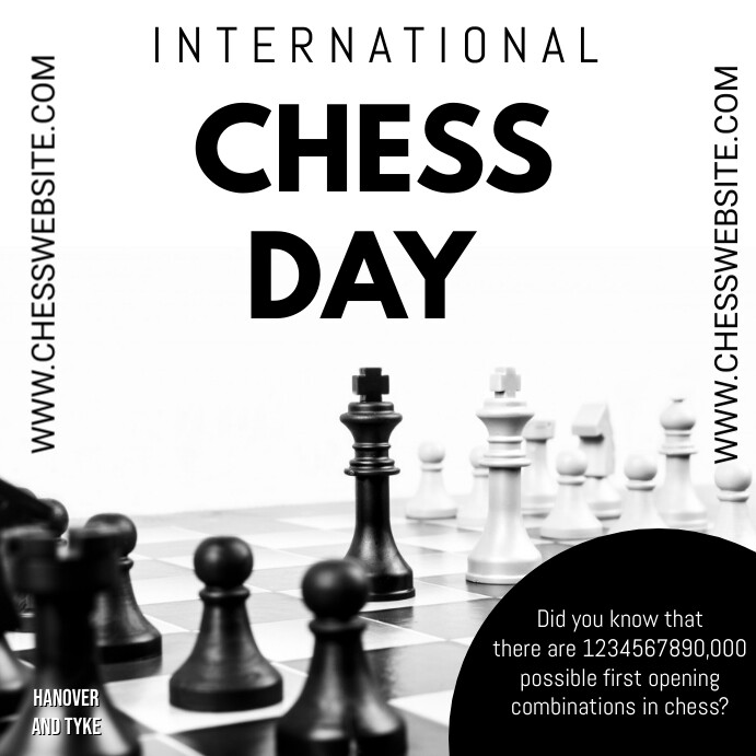 Copy of international chess day | PosterMyWall