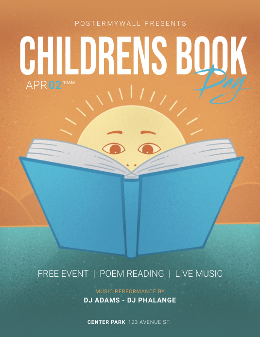 International Children's Book Day Flyer Template | PosterMyWall