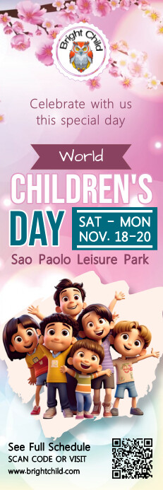 International Children's Day Banner Template | PosterMyWall