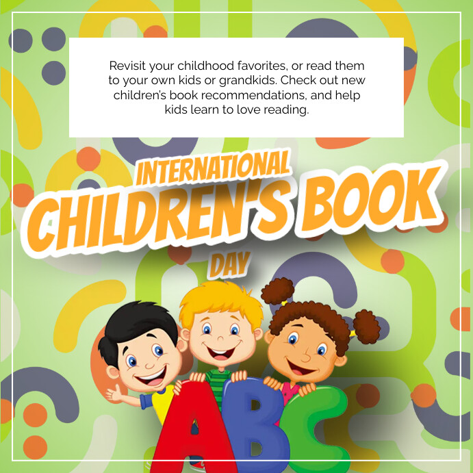 International Children Book Day Template | PosterMyWall