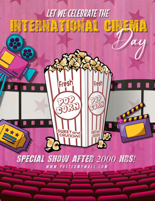 International Cinema Day Template | PosterMyWall