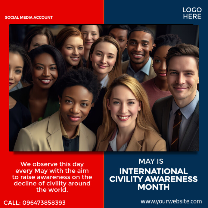 International Civility Awareness Month Template | PosterMyWall