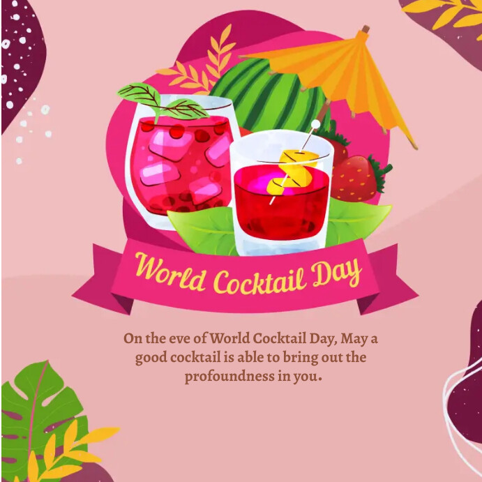 International cocktail day Template | PosterMyWall