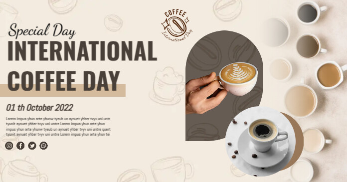 International coffee Ads Template | PosterMyWall