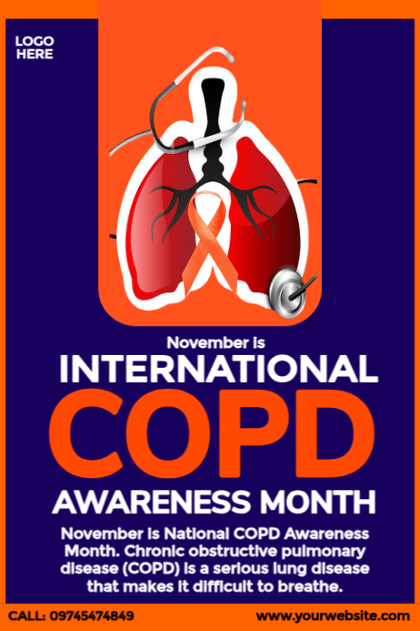 Modèle International COPD Awareness Month Poster | PosterMyWall
