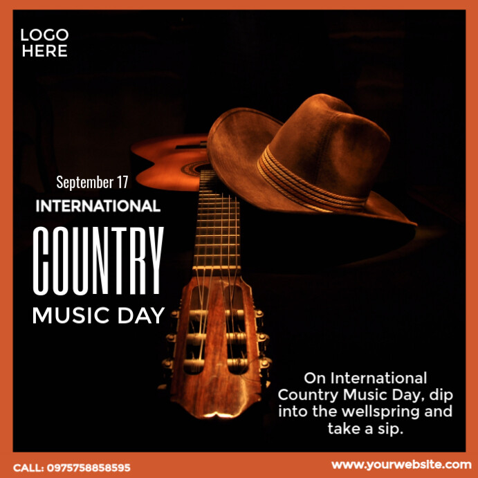 Copy of International Country Music Day | PosterMyWall