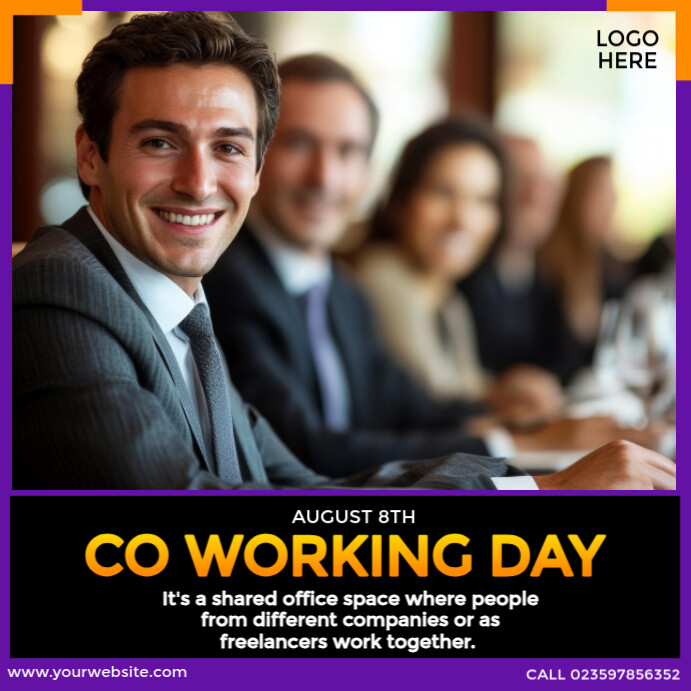 Copy of International Coworking Day | PosterMyWall
