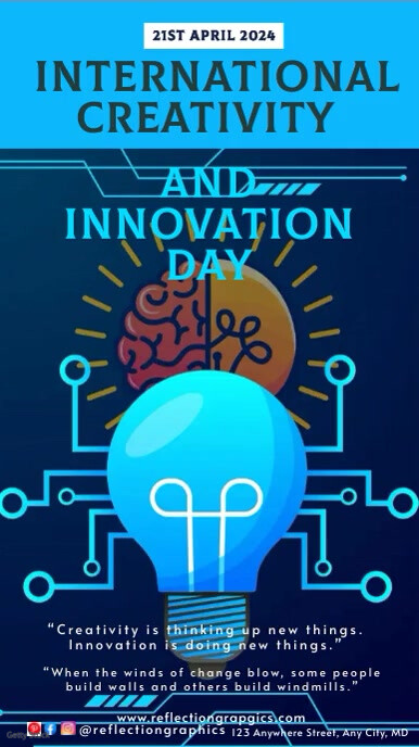 International Creativity and Innovation Day Template | PosterMyWall