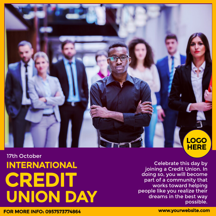 Copy of International Credit Union Day | PosterMyWall