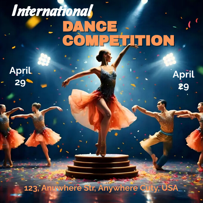 Copy of International Dance Competition | PosterMyWall