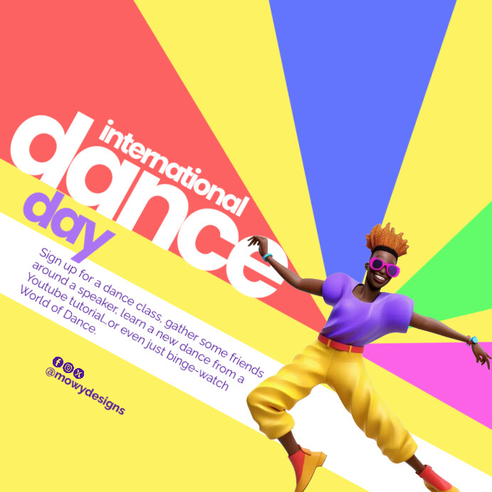 International Dance Day Instgarm Post Template | PosterMyWall