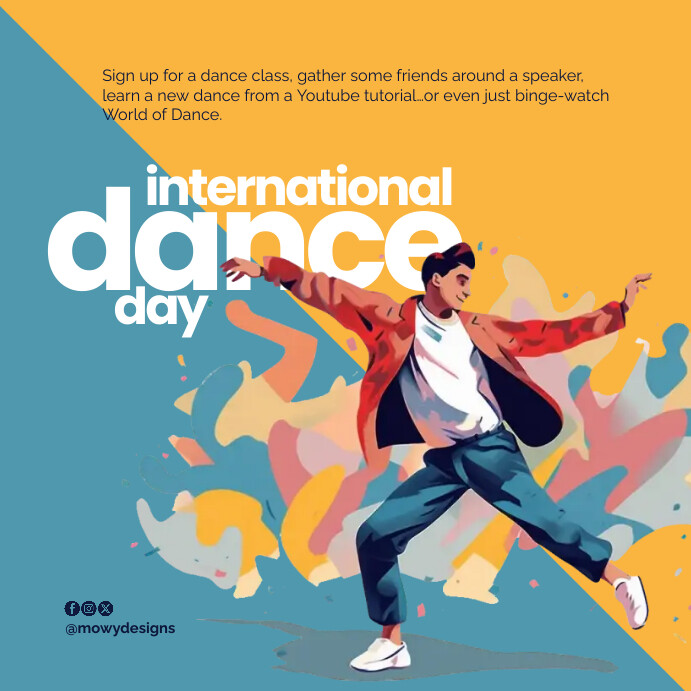 International Dance Day Instgarm Post Template | PosterMyWall