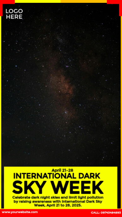Copy of International Dark Sky Week | PosterMyWall
