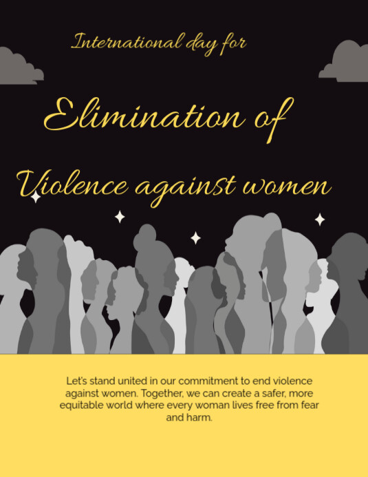 International day for elimination of violence against women Template ...