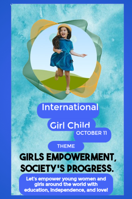 International day for girl child Template | PosterMyWall