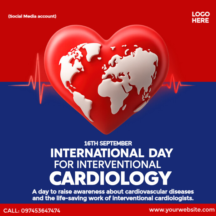 International day for interventional cardiology Template | PosterMyWall
