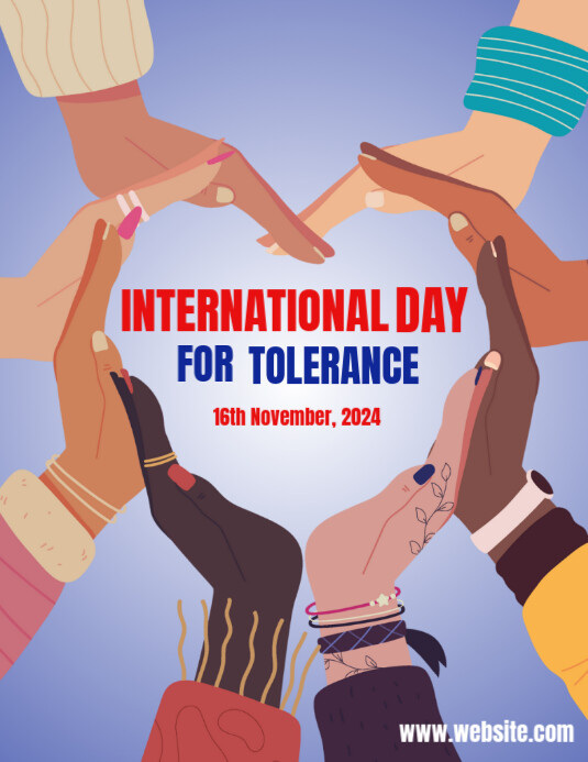 Modèle International Day for Tolerance | PosterMyWall