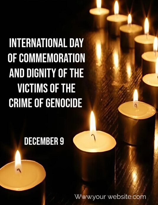 International day for victim of genocide Template | PosterMyWall