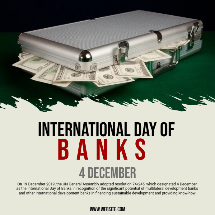 International Day of Banks Template | PosterMyWall