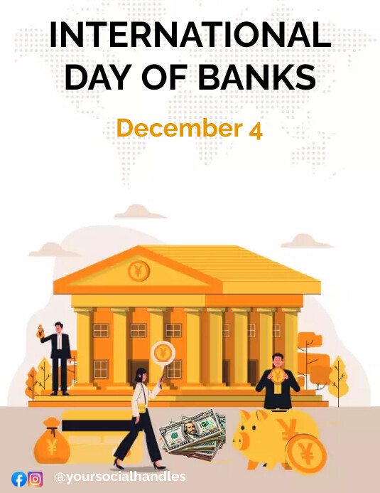 International Day Of Banks Flayer Template | PosterMyWall