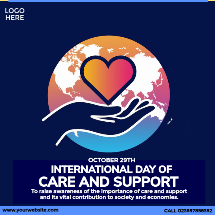 Copy of International Day of Care and Support | PosterMyWall