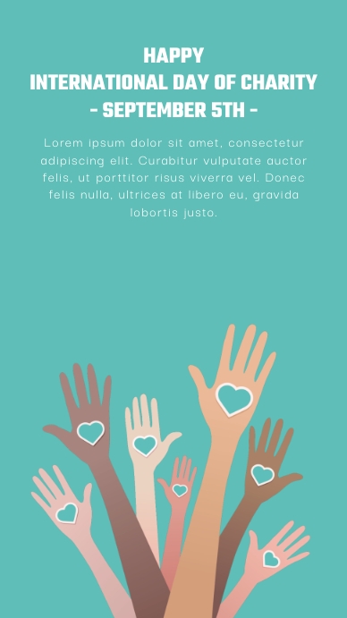 Copy of international day of charity | PosterMyWall