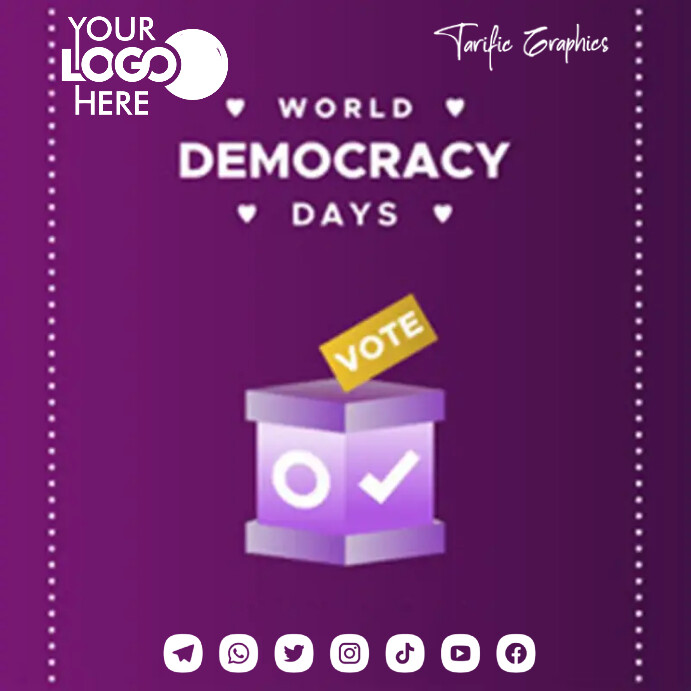 international day of democracy Template | PosterMyWall