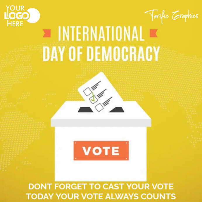 international day of democracy Template | PosterMyWall