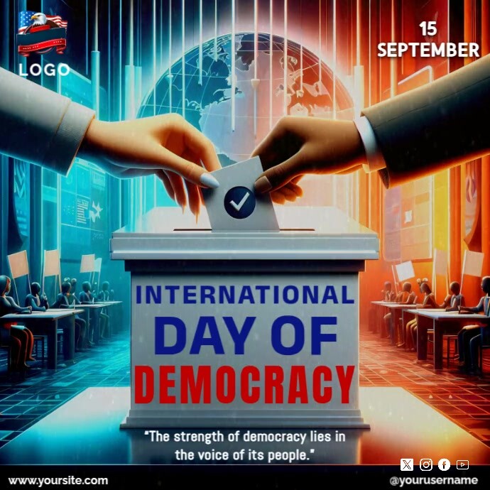 International Day Of Democracy Template | PosterMyWall