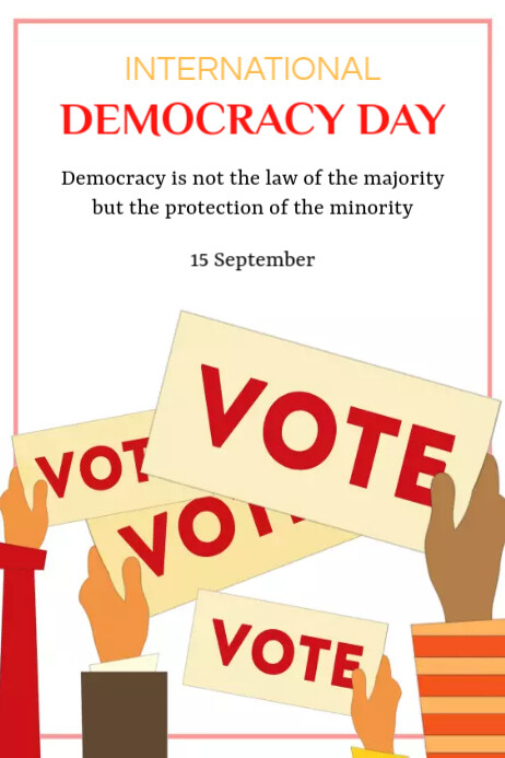 International Day of Democracy Template | PosterMyWall