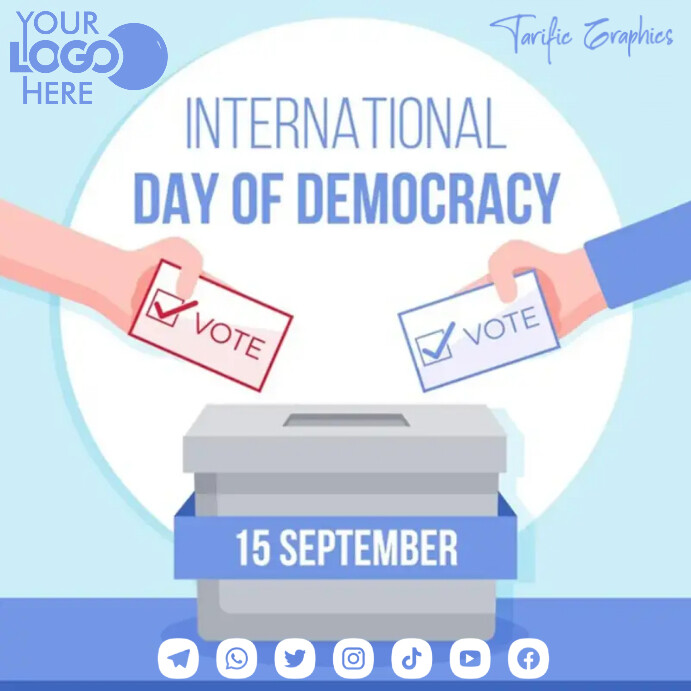 international day of democracy Template | PosterMyWall