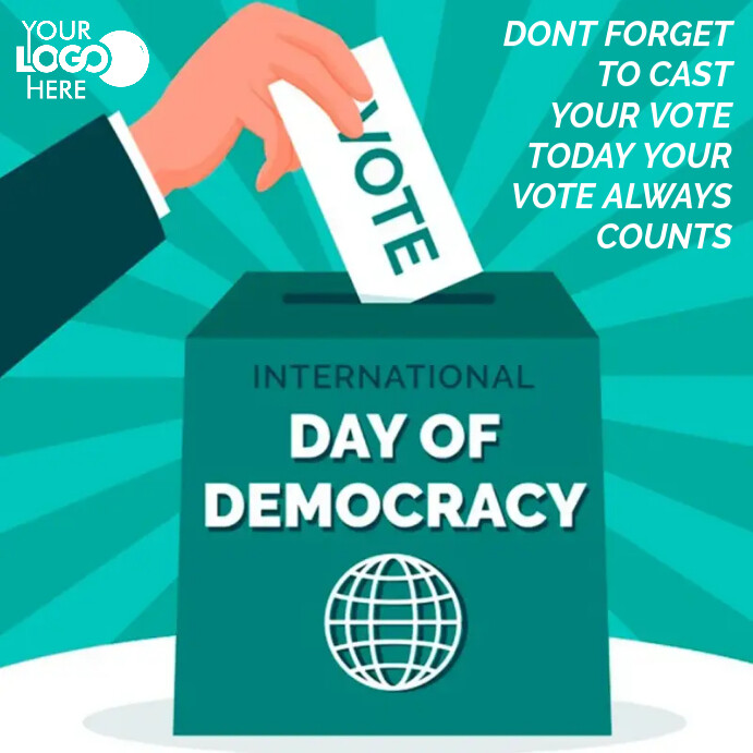 international day of democracy Template | PosterMyWall