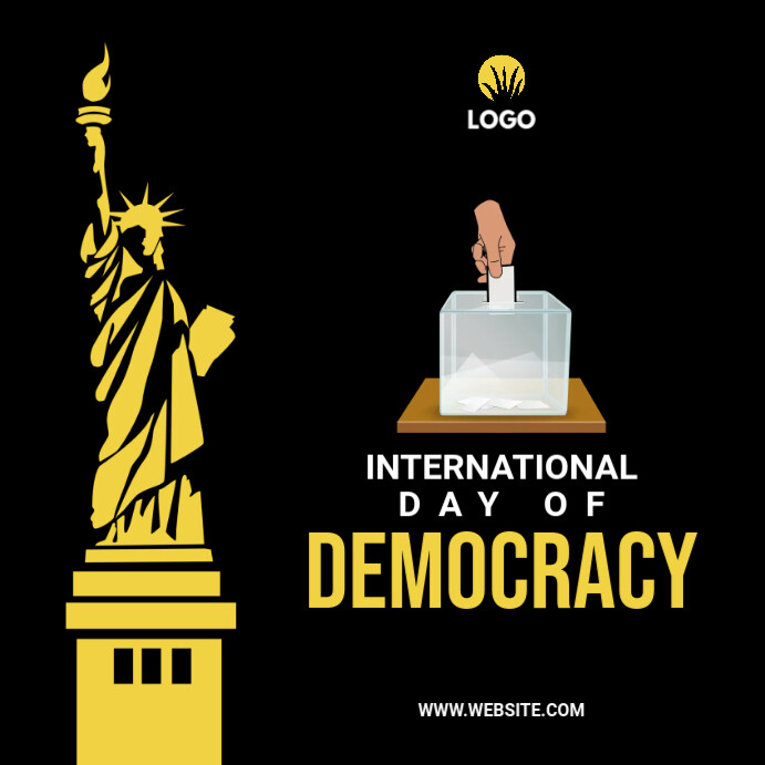 International Day of Democracy Template | PosterMyWall