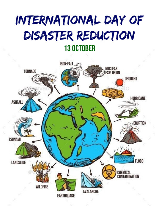 international day of disaster reduction Template | PosterMyWall