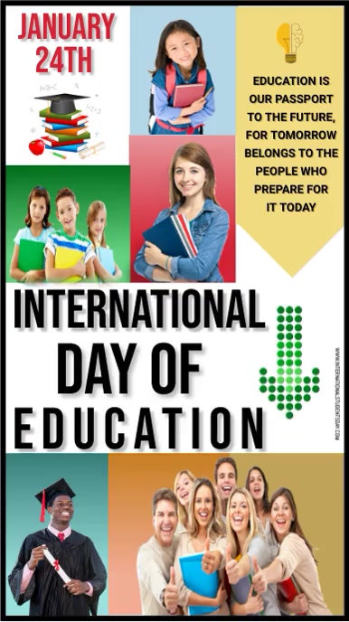 International Day of Education Template | PosterMyWall